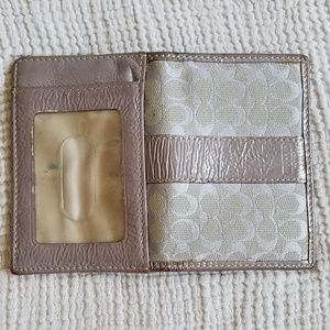 Coach | Bags | Coach Signature Purple Small Compact Wallet | Poshmark